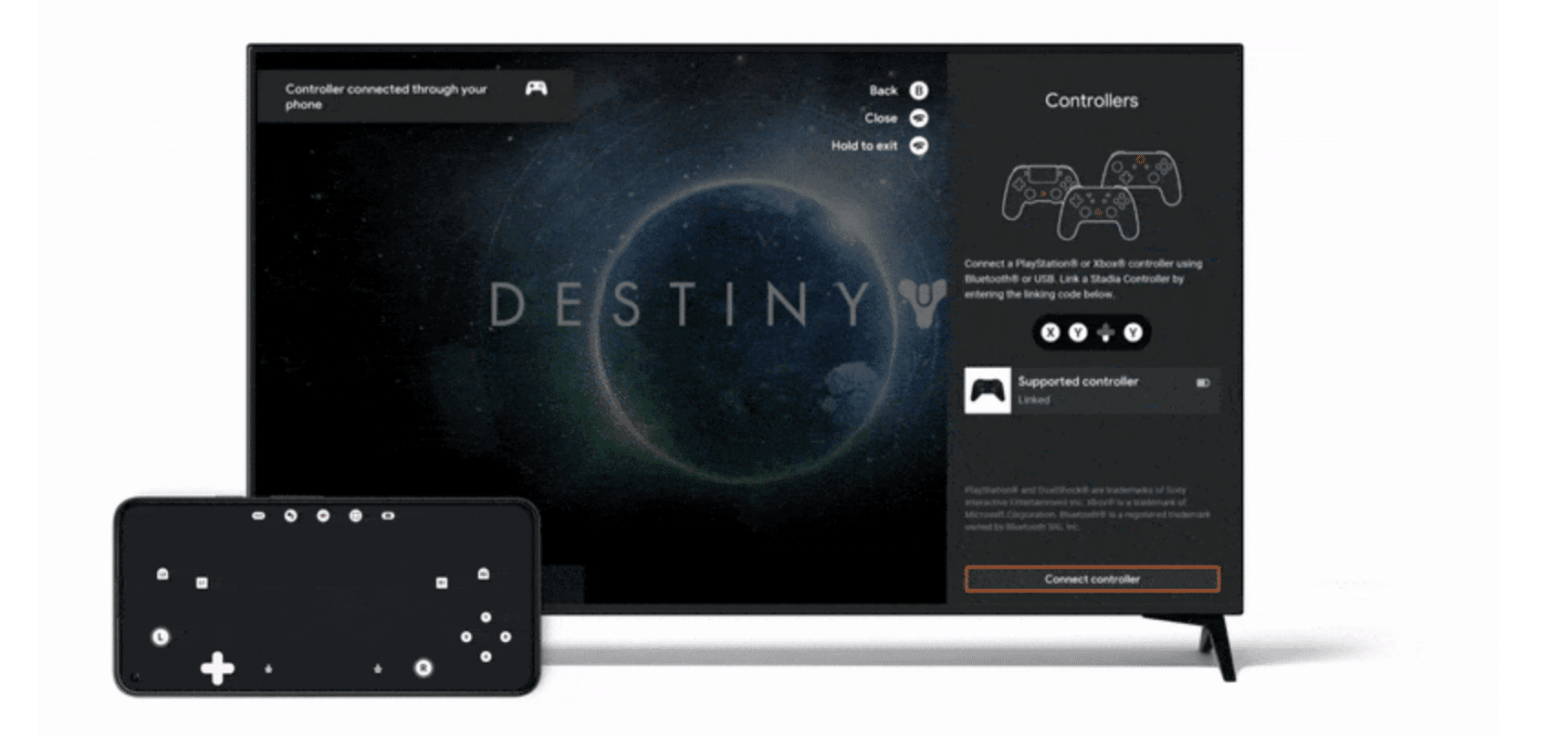 Use Phone Link to Play Stadia on a TV With Most Controllers - Cloud Dosage