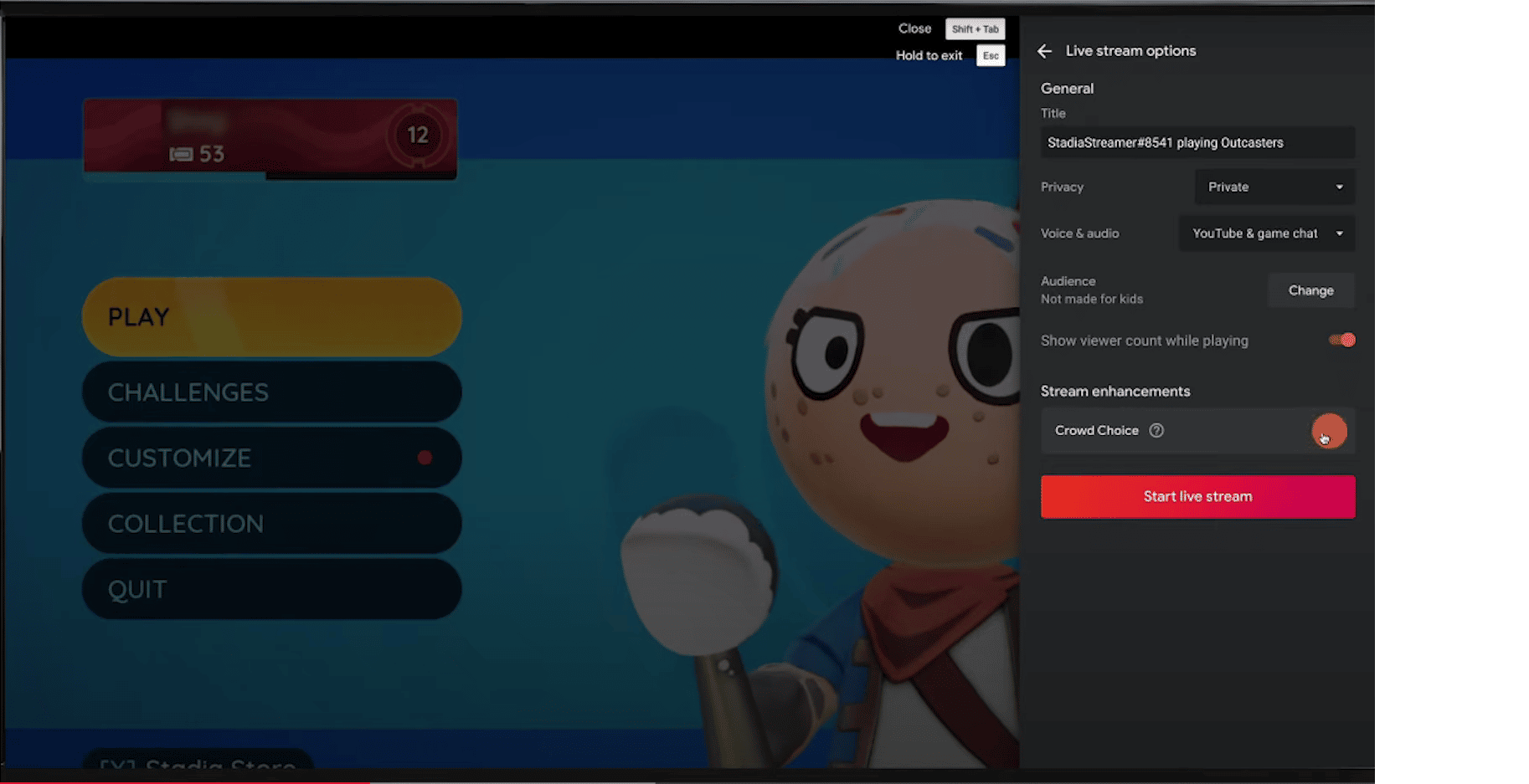 Stadia Features - Crowd Choice - Cloud Dosage