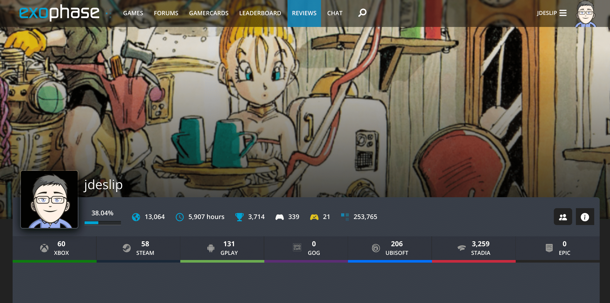 Save Your Stadia Achievements for Posterity With Exophase - Cloud Dosage