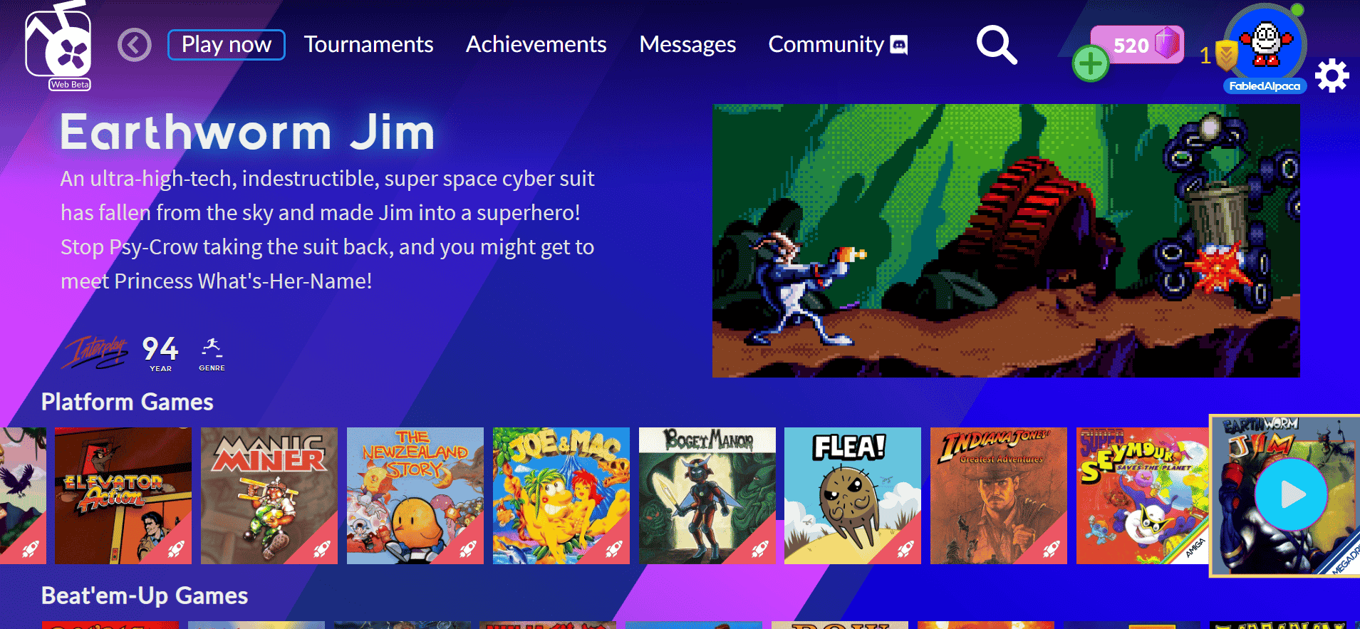 Antstream Retro Cloud Gaming - Cloud Dosage