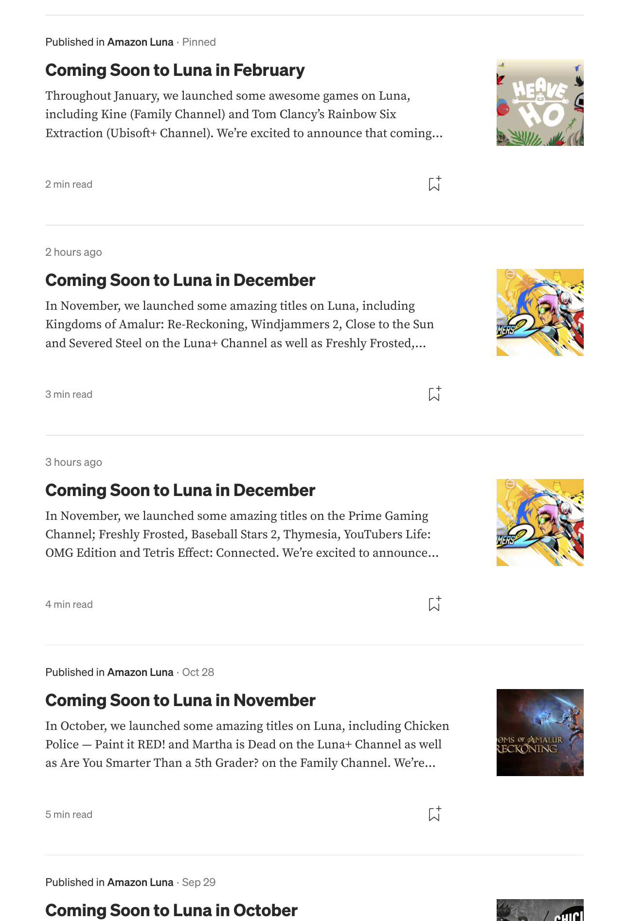 Amazon's November Luna+ Games are AWOL With No New December Games ...