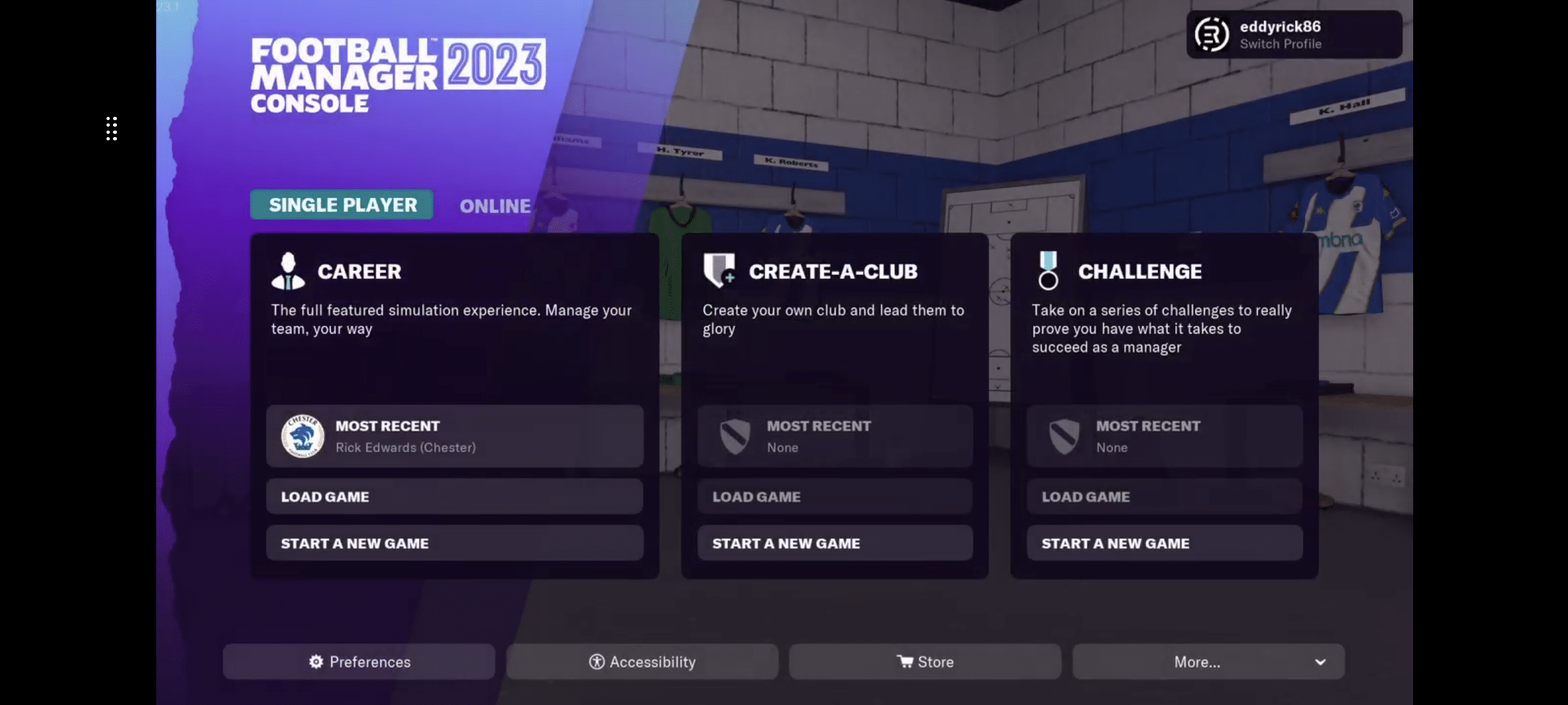 Football Manager 2023 Touch Controls on Xbox Cloud Gaming.