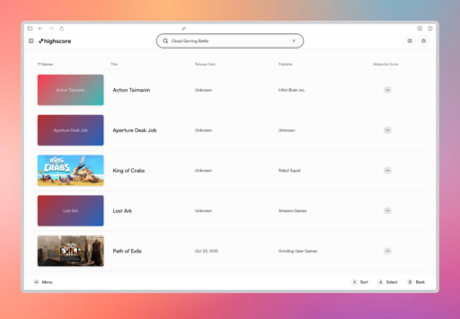 Highscore Cloud Gaming Alpha Release Coming End of Q1 2025 - Check Out ...