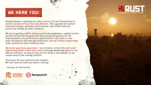 Rust: New Console Versions Coming in 2025 - Cloud Dosage