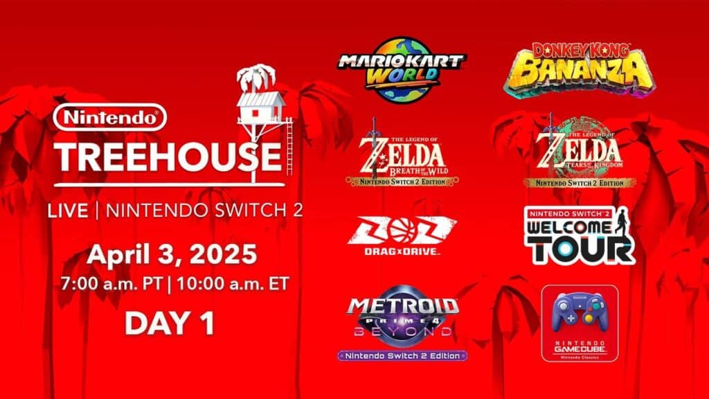 Nintendo Treehouse Live Nintendo Switch 2 Day 1 Recap - Cloud Dosage