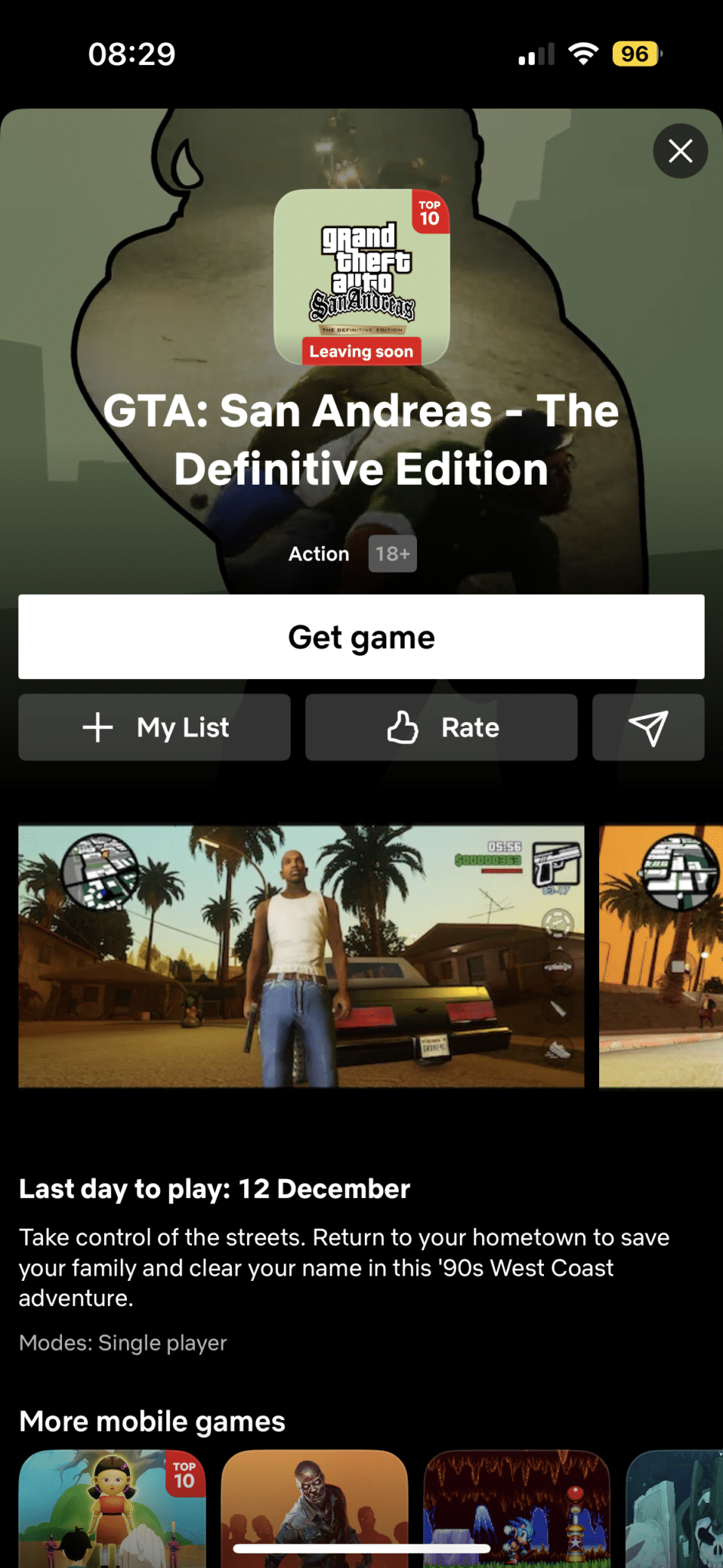 GTA San Andreas Leaving Netflix Games In December 2025 - Cloud Dosage