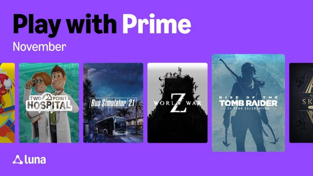 Play Free With Prime on Amazon Luna and PC This November 2025 - Cloud ...